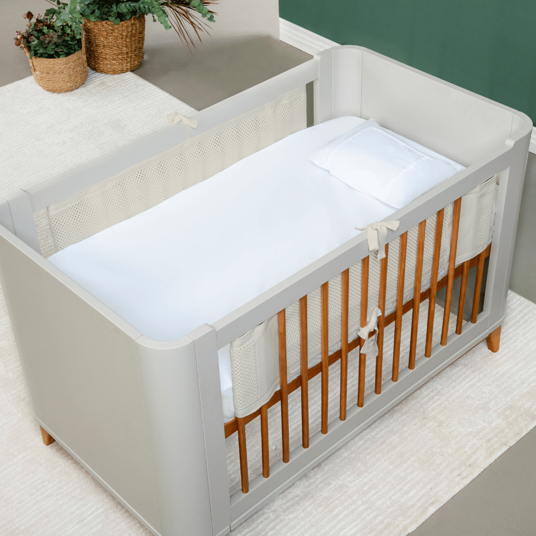 Tela Respirável Flow para Grade de Berço - 2 Lados Tricot Algodão Almo ...